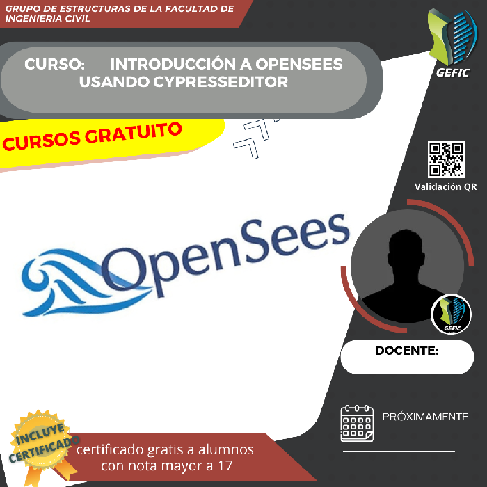 "INTRODUCCIÓN A OPENSEES USANDO CYPRESSEDITOR" :: GEFIC